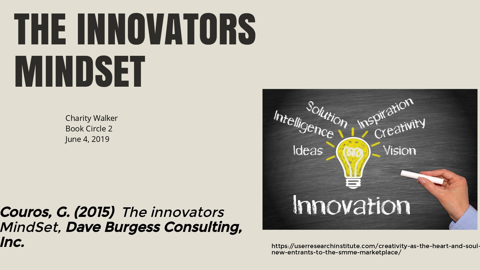 The innovators Mindset at emaze Presentation