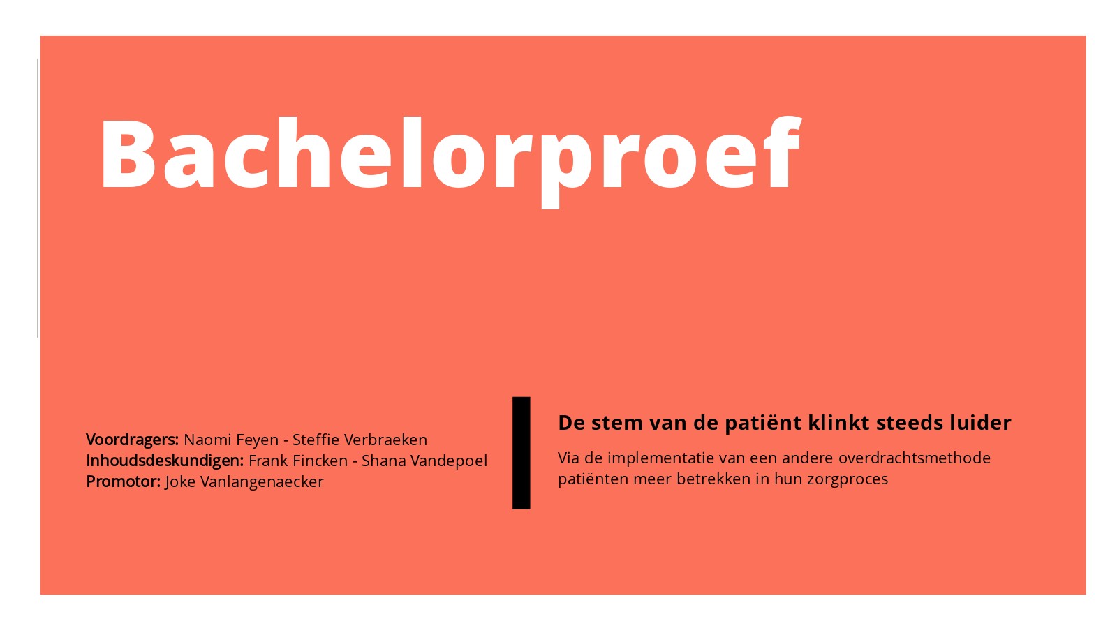 Bachelorproef at emaze Presentation