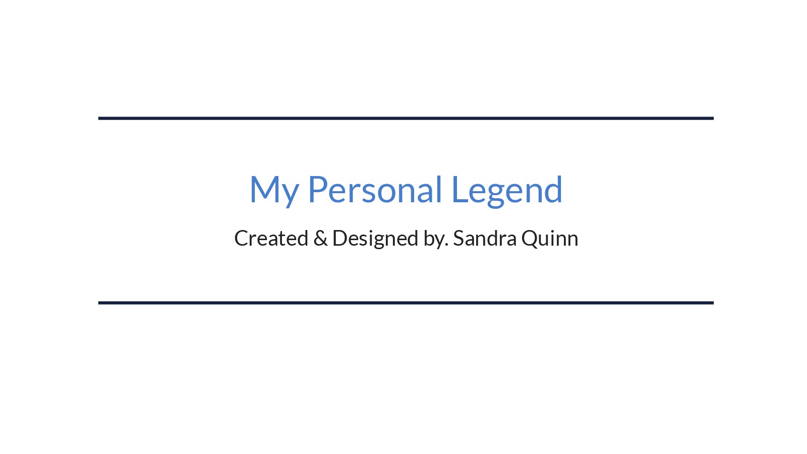 My Personal Legend at emaze Presentation