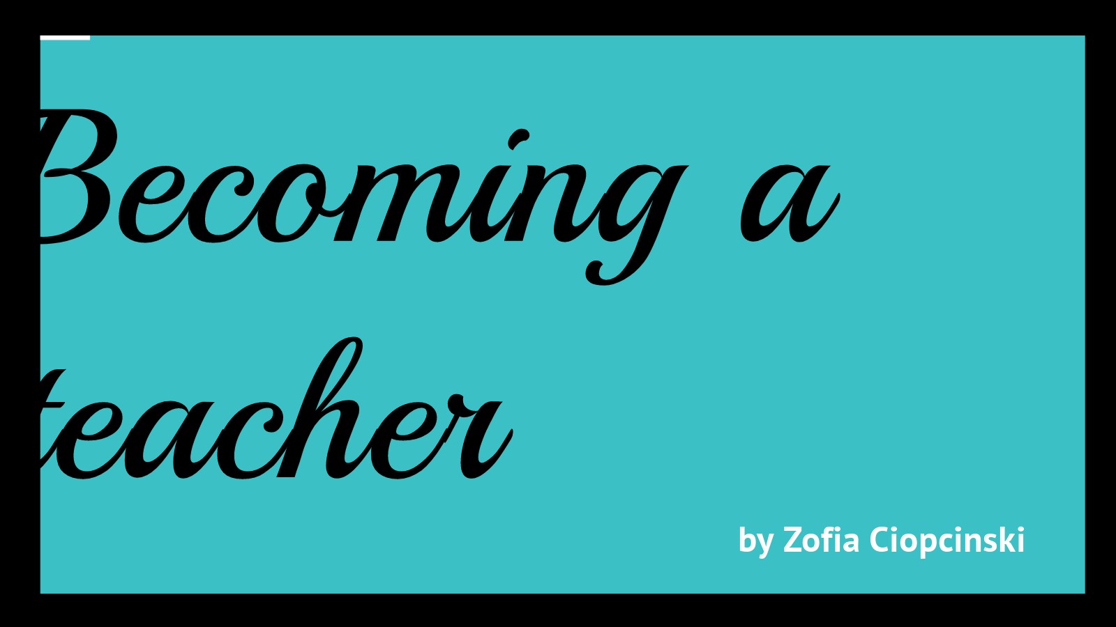 Becoming a teacher at emaze Presentation