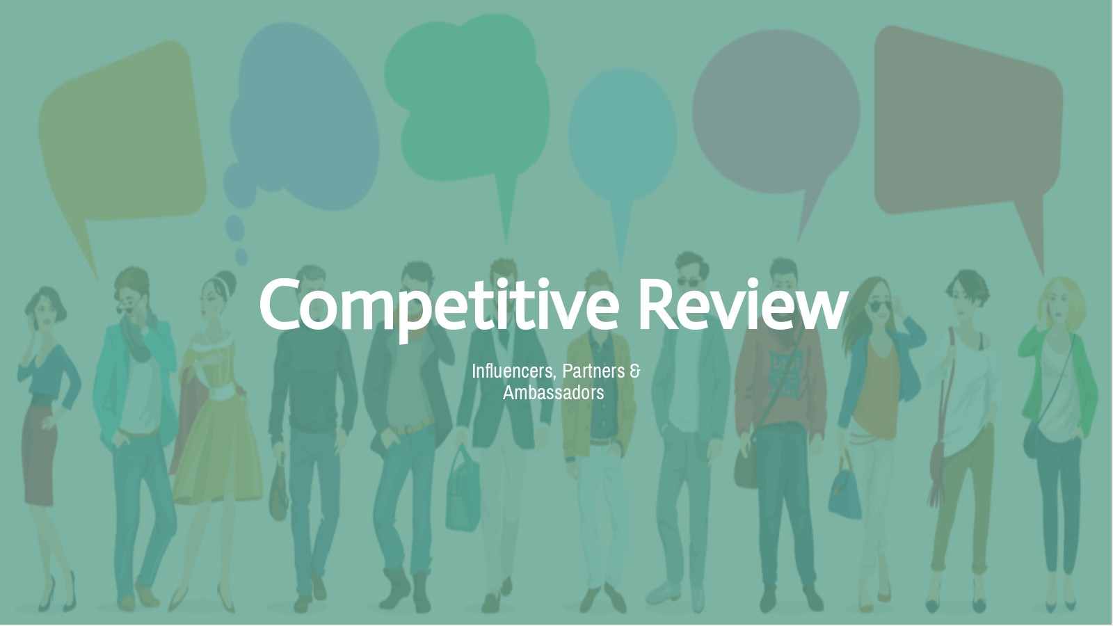 Competitive Review Influencers at emaze Presentation