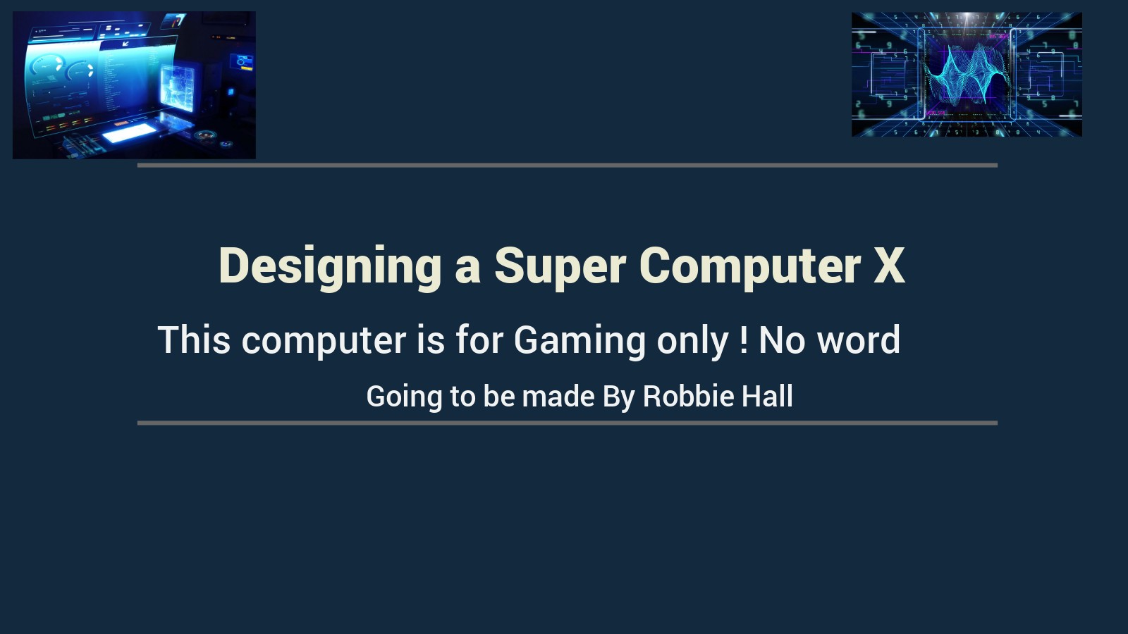 Designing a Super Computer X at emaze Presentation
