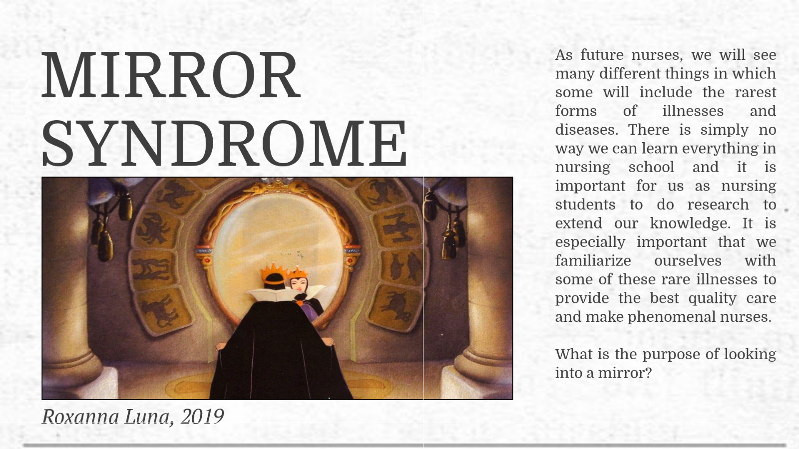 Mirror Syndrome at emaze Presentation