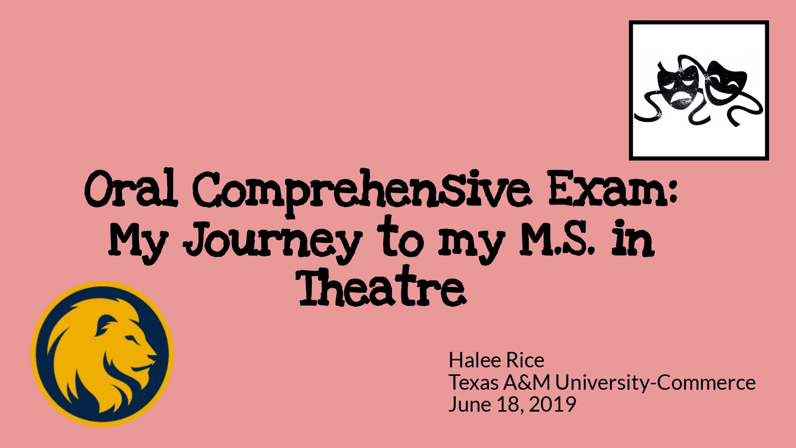 Oral Comprehensive Exam at emaze Presentation