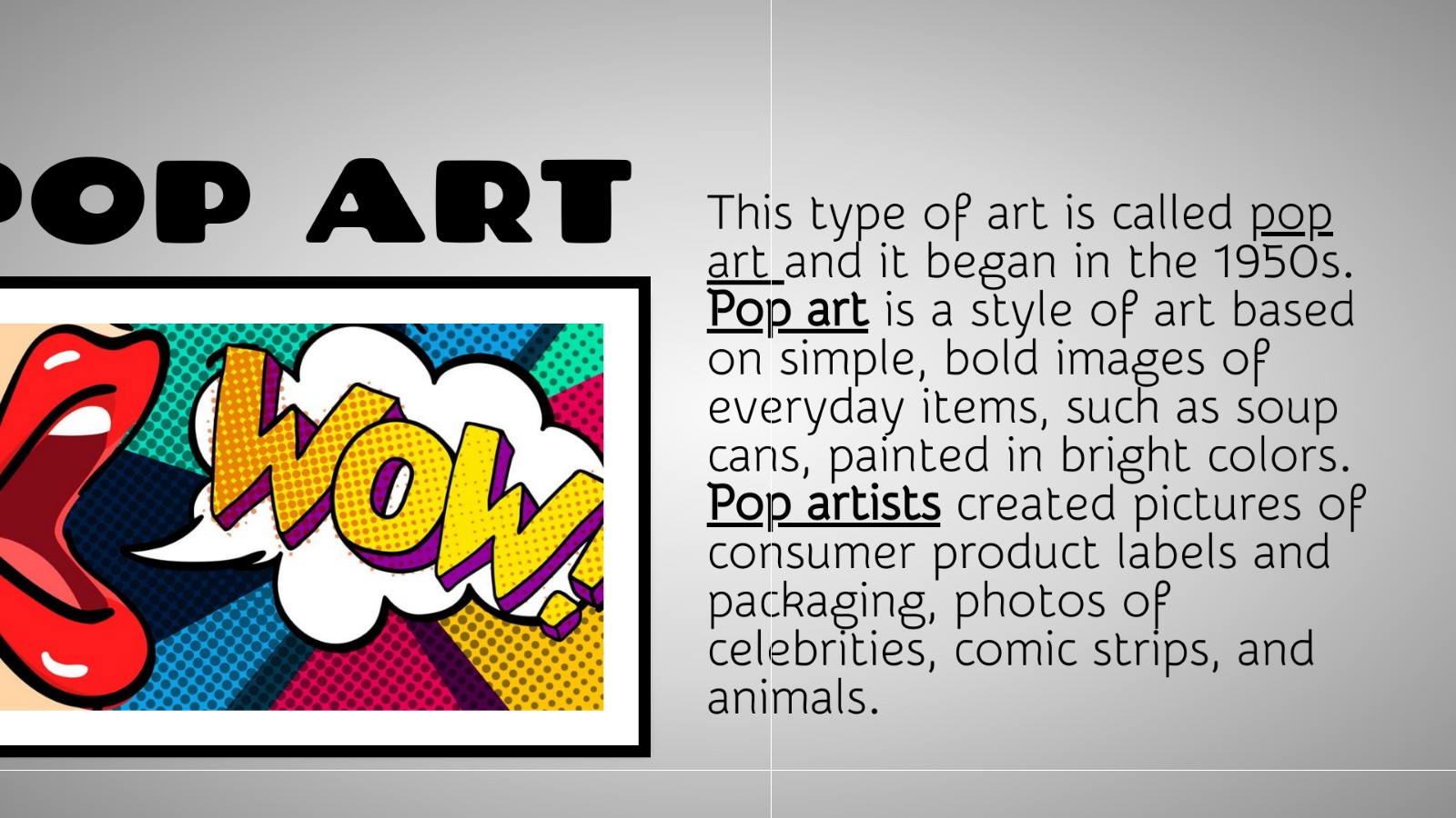 POP ART at emaze Presentation