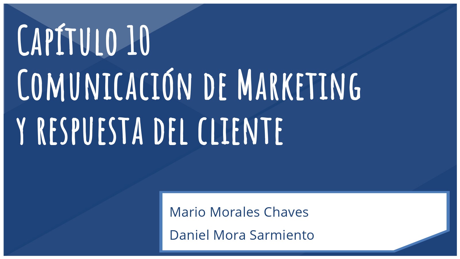 Capítulo 10-Comunicación de Marketing y respuesta de at emaze Presentation
