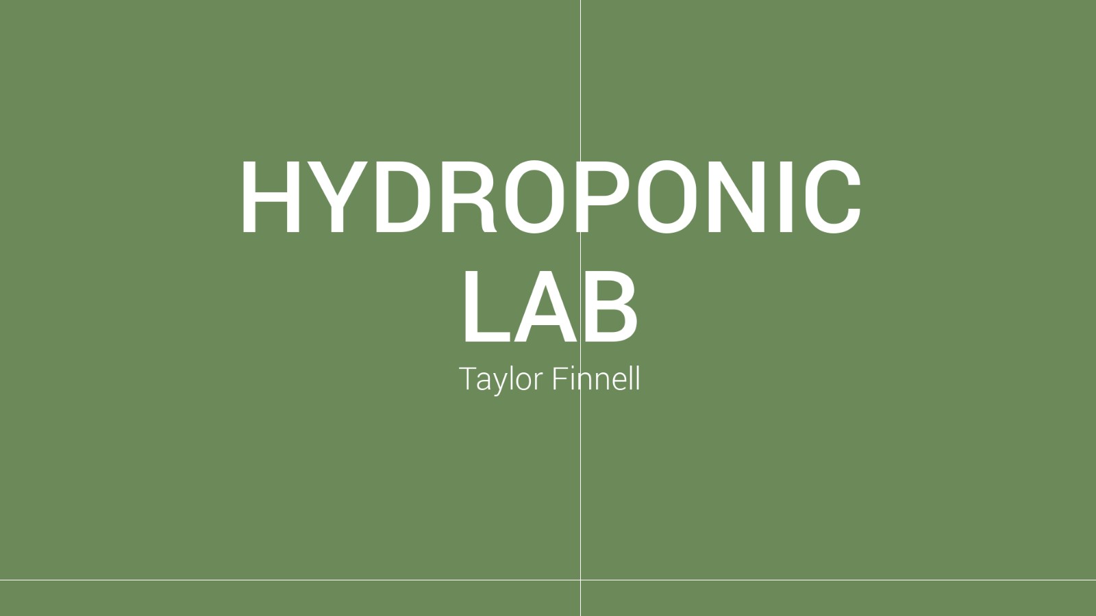 Hydroponic Lab at emaze Presentation