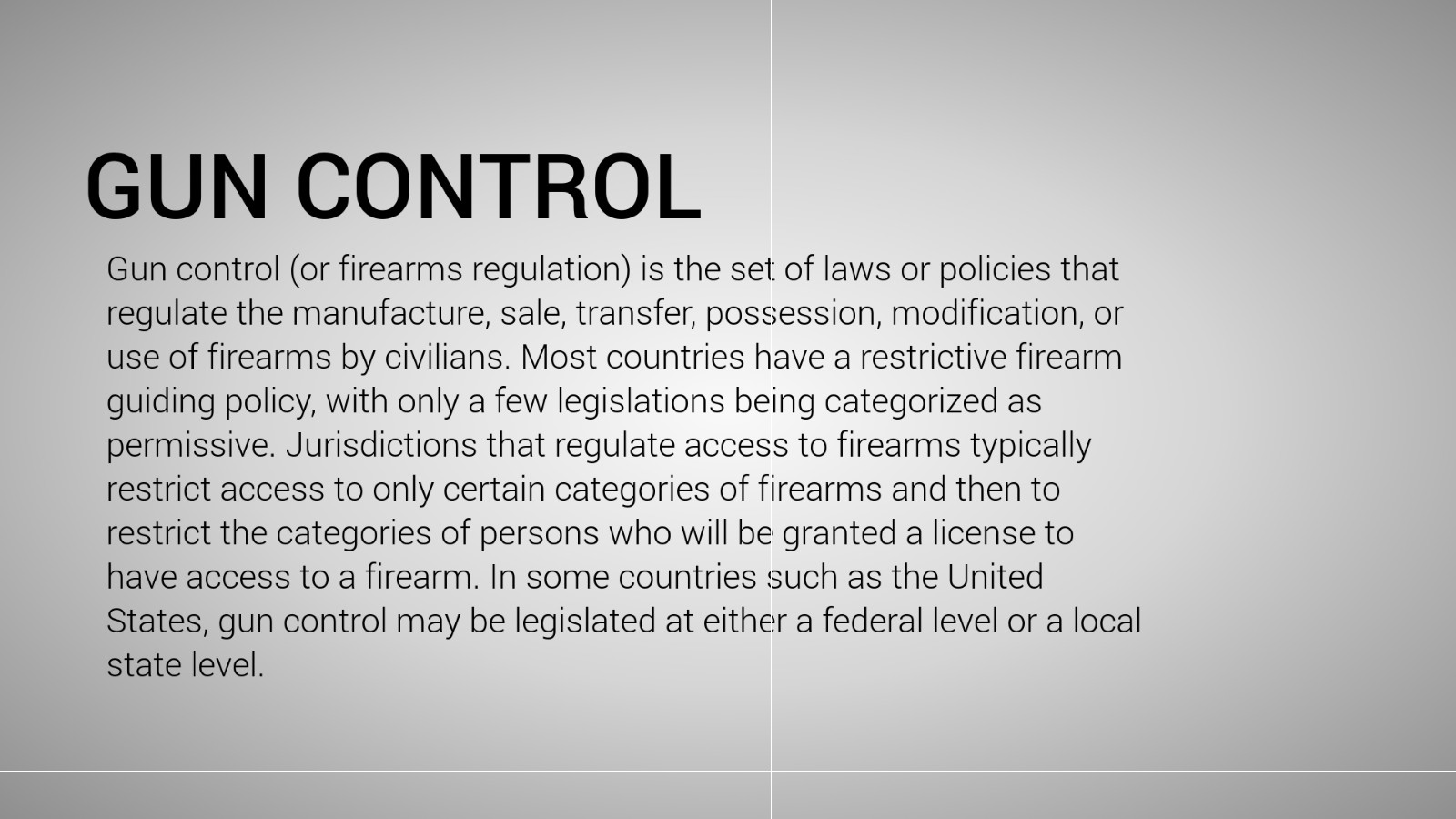 gun control at emaze Presentation