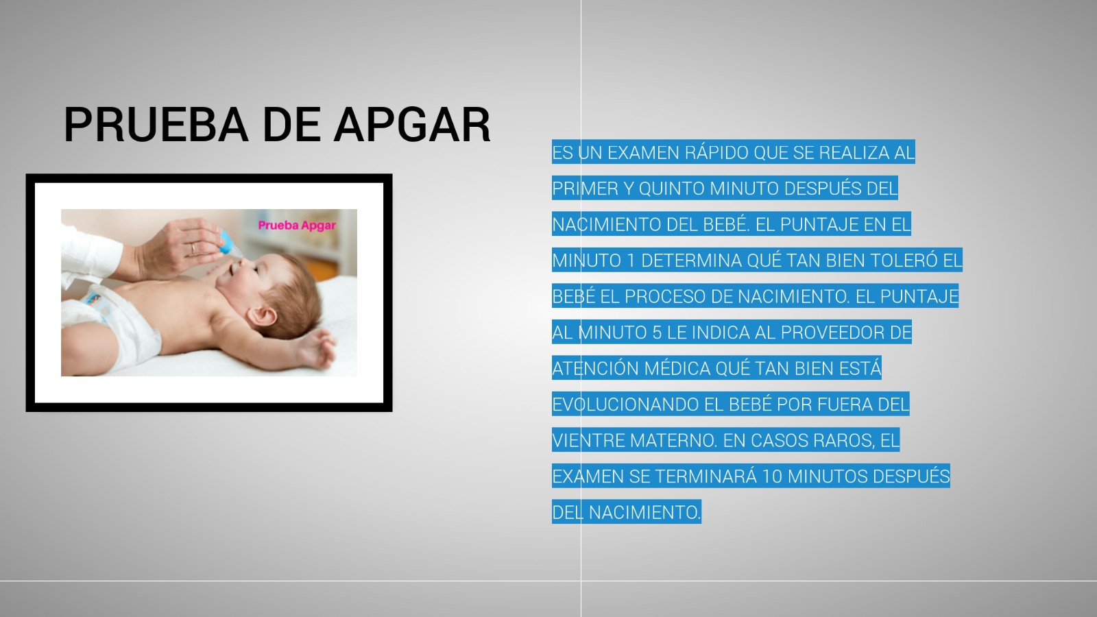 Prueba de Apgar at emaze Presentation