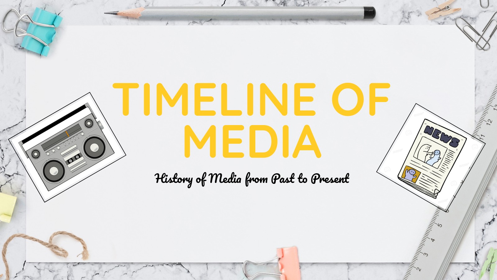 TIMELINE OF MEDIA at emaze Presentation