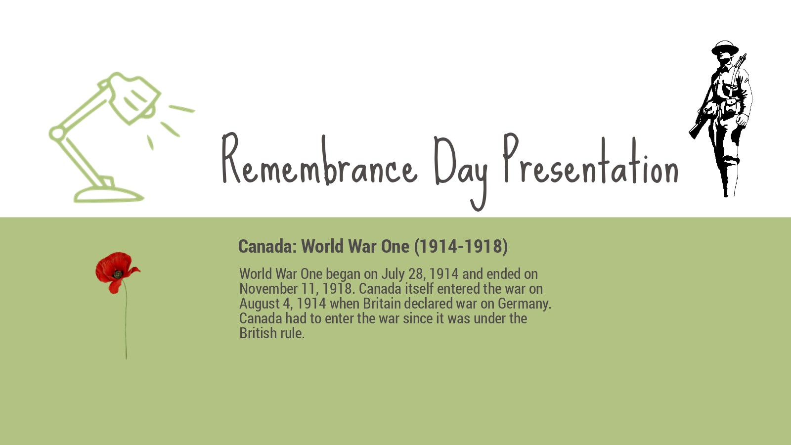 Remembrance Day Presentation at emaze Presentation