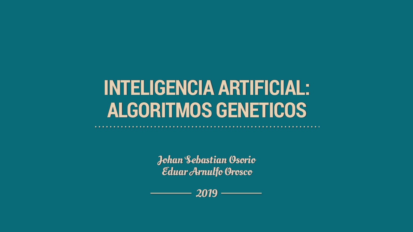 Inteligencia artificial: algoritmos at emaze Presentation