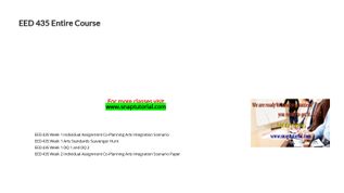 EED 435 Education Organization snaptutorial.com at emaze Presentation