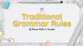 Traditional Grammar Rules copy1 at emaze Presentation
