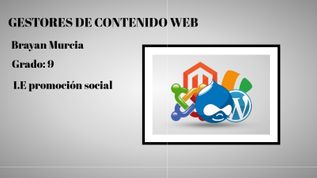 Gestores de Contenidos web at emaze Presentation