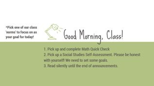 Good Morning, Class! at emaze Presentation