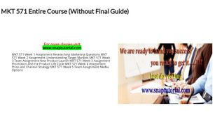 MKT 571 Education Organization-snaptutorial.com at emaze Presentation