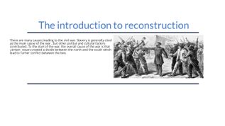 The introduction to reconstruction at emaze Presentation