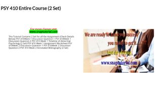 PSY 410 Education Organization-snaptutorial.com at emaze Presentation