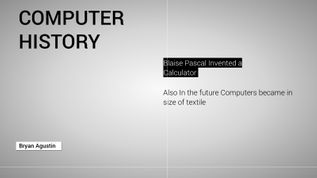 Computer History at emaze Presentation