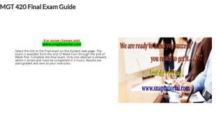 MGT 420 Education Organization-snaptutorial.com at emaze Presentation