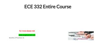 ECE 332 Education Organization snaptutorial.com at emaze Presentation