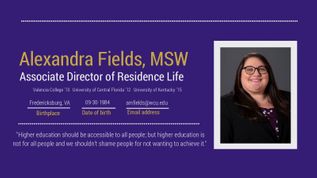 Alexandra Fields, MSW at emaze Presentation