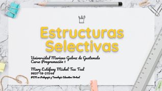 Estructuras Selectivas at emaze Presentation