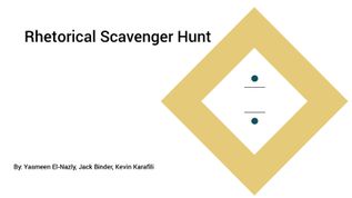 Rhetorical Scavenger Hunt at emaze Presentation