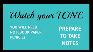 Watch your TONE at emaze Presentation