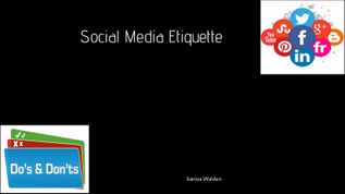 Social Media Etiquette at emaze Presentation