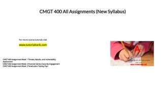 CMGT 400 Effective Communicationtutorialrank.com at emaze Presentation