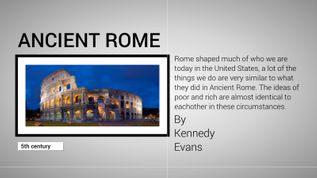 Ancient rome at emaze Presentation