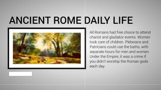 Ancient rome daily life at emaze Presentation