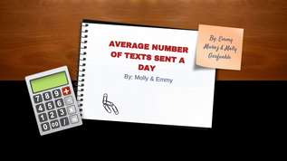 How many texts on average are sent a day at emaze Presentation