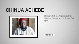 Chinua Achebe - Things Fall Apart at emaze Presentation