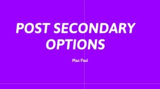 Post secondary options at emaze Presentation