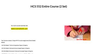 HCS 552 Effective Communicationtutorialrank.com at emaze Presentation