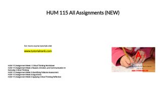 HUM 115 Effective Communicationtutorialrank.com at emaze Presentation