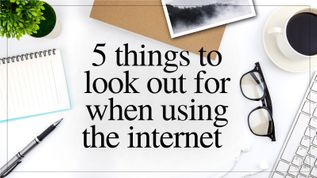 5 things to look out for when using the internet at emaze Presentation