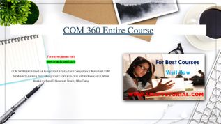 COM 360 Education Specialist snaptutorial.com at emaze Presentation