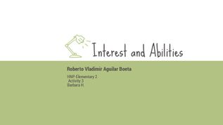 Interest and Abilities at emaze Presentation