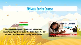 FIN 402 Education Specialist snaptutorial.com at emaze Presentation