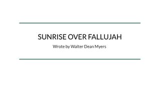 SUNRISE OVER FALLUJAH at emaze Presentation