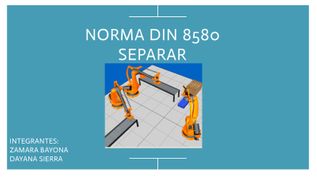 NORMA DIN 8580 SEPARAR at emaze Presentation