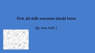 First aid skills everyone should know at emaze Presentation