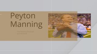 peyton manning at emaze Presentation