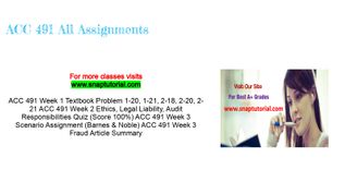 ACC 491 Education Specialist snaptutorial.com at emaze Presentation