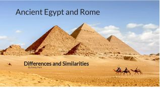 Ancient Egypt and Rome at emaze Presentation