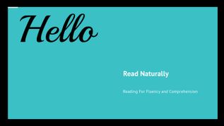 Read Naturally at emaze Presentation